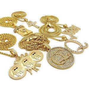 Accessories | Iced Migos Qc Yrn Jesus Ankh 6 Chain Necklace Set | Poshmark